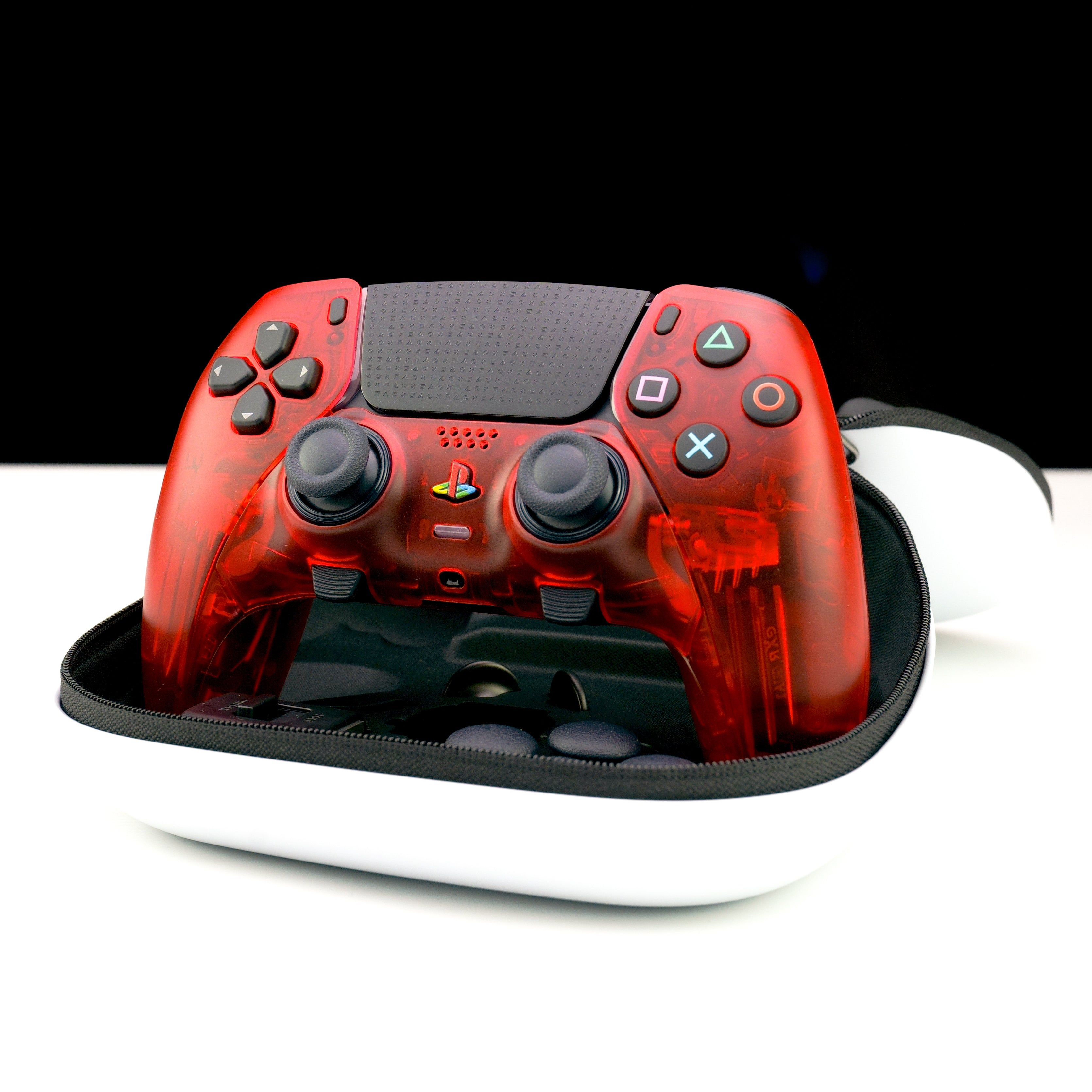 PS5 EDGE Translucent Red Custom Controller – LaZa Modz LLC